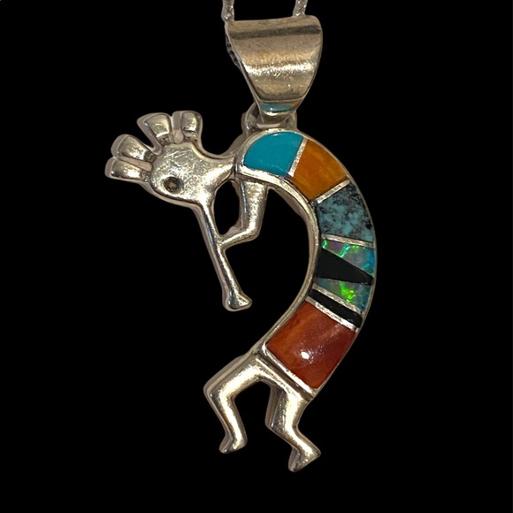 Jewelry | Calvin Begay Inlaid Kokopelli Pendant | Poshmark